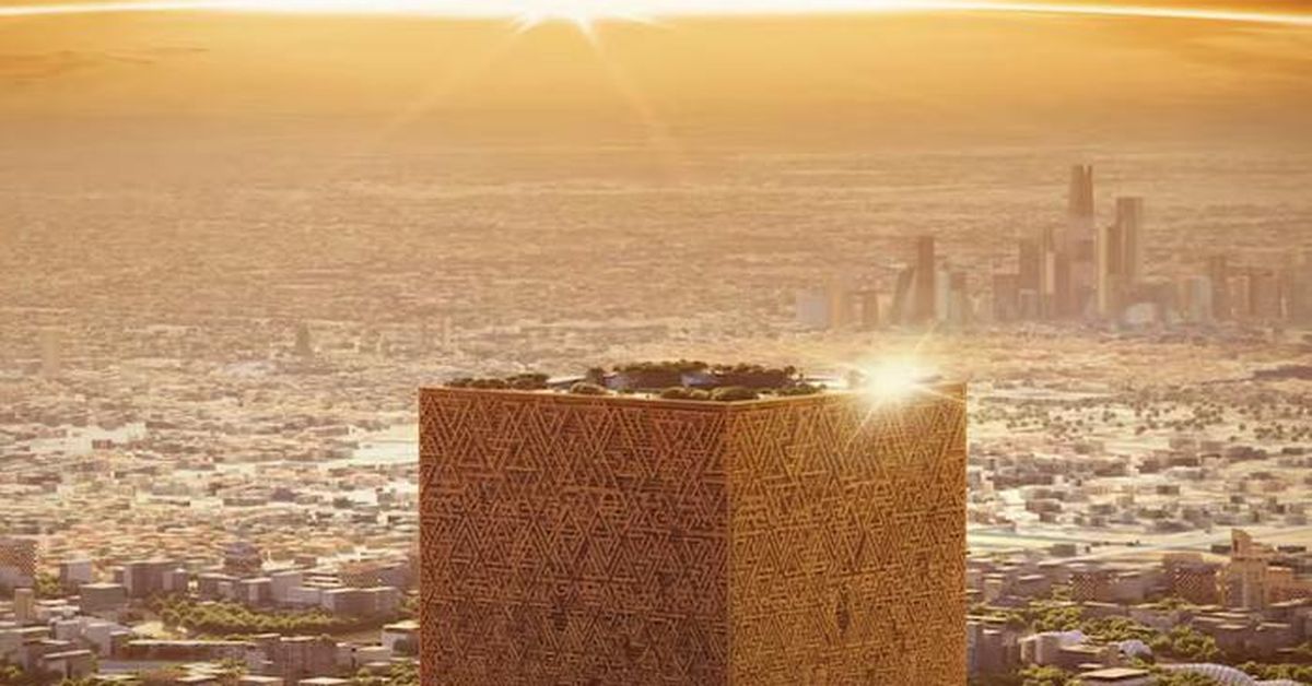 Mukaab: el edificio más grande del mundo sustituye al Burj Khalifa y equivaldrá a 4.000 piscinas ...